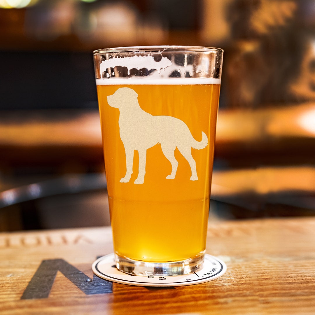 Labrador Retriever Lab Dog Engraved Beer Pint Glass 16 Oz. Dog Lovers ...