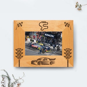 Engraved Nascar Themed Wood Picture Frame, Gift for Him, Race Car ...