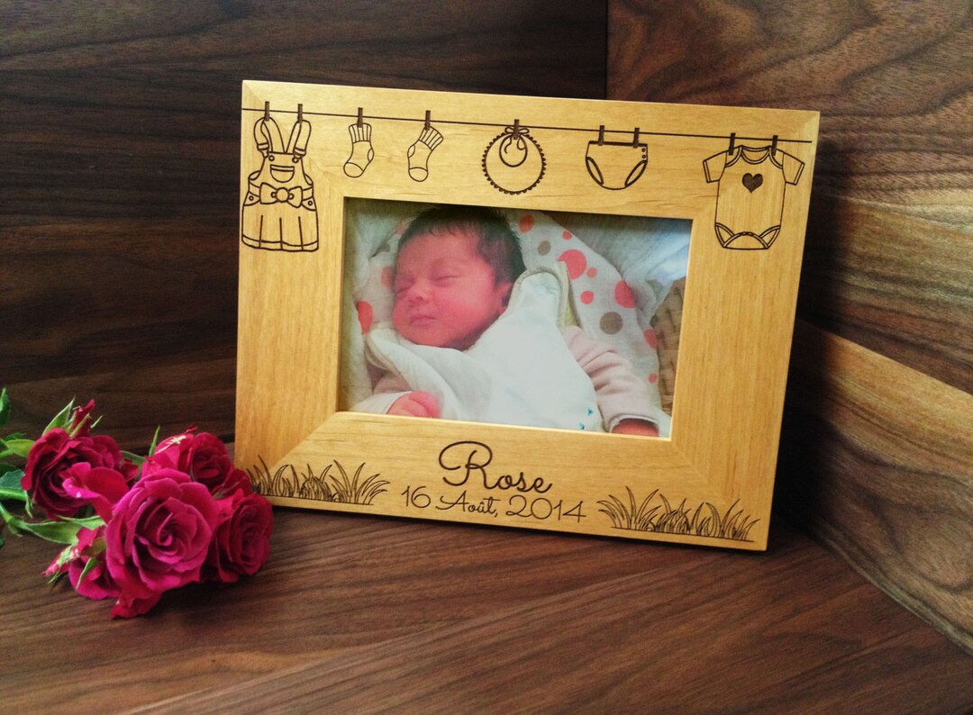 Personalized Baby Picture Frame, New Born, Birthday Gift, Personalized ...