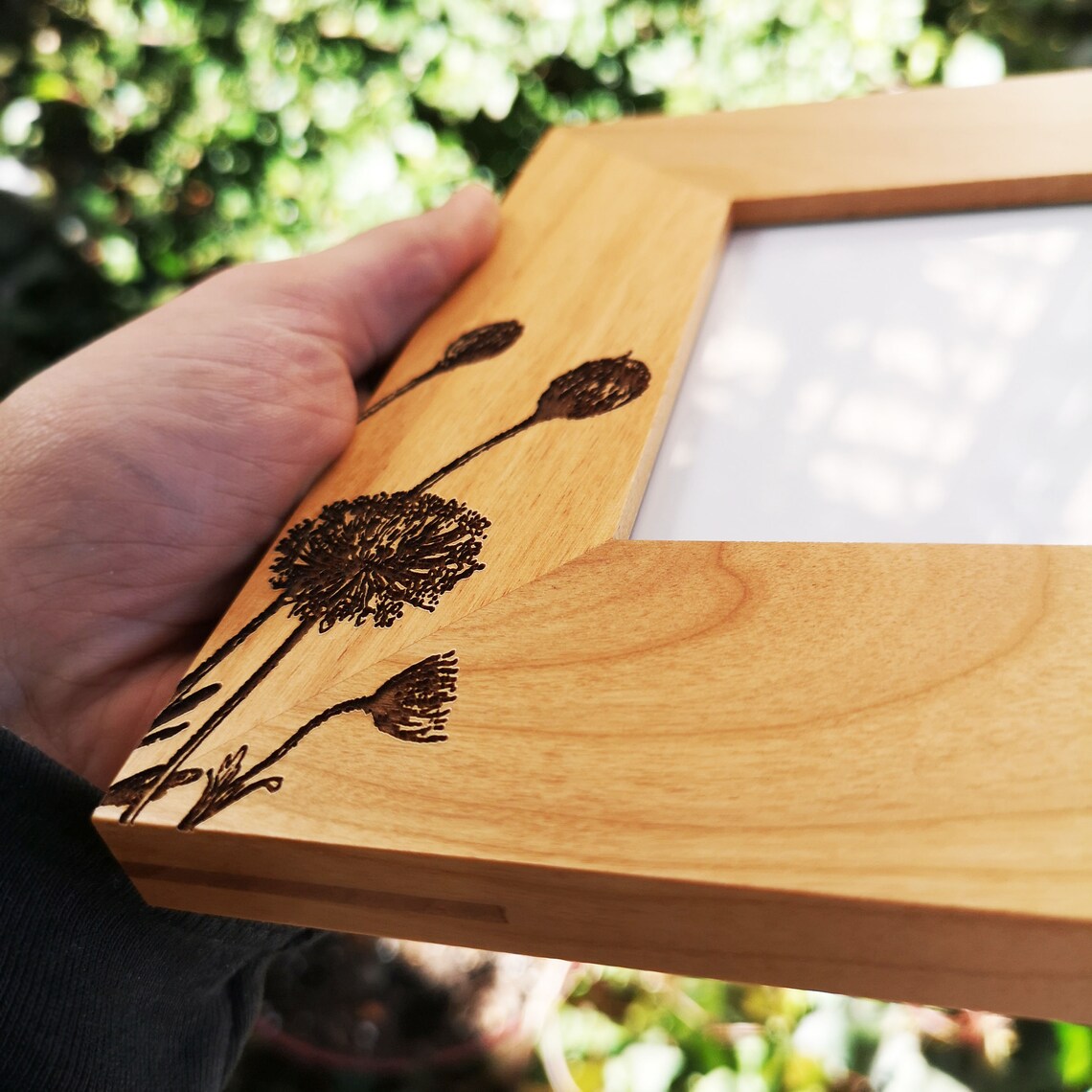 Personalized Dandelion Picture Frame Wood Photo Frame | Etsy