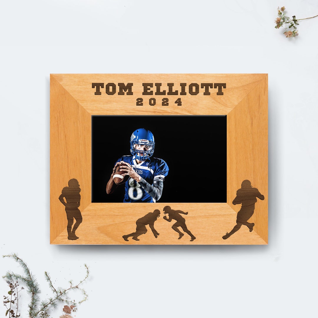 Personalized American Football Picture Frame Engraved Team Award Gift ...