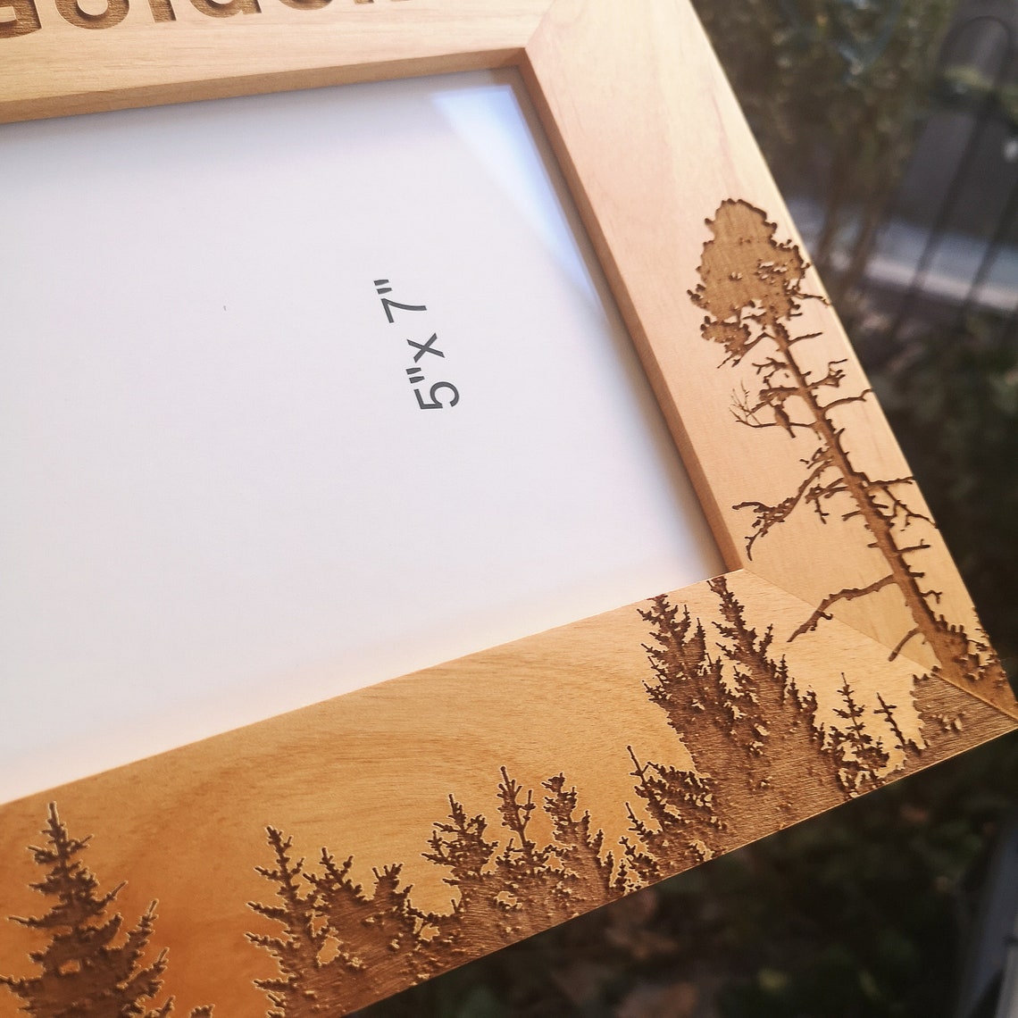 Custom Engraved Wood Picture Frame Personalized With Your - Etsy