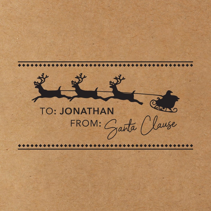 Santa Rubber Stamp - Etsy