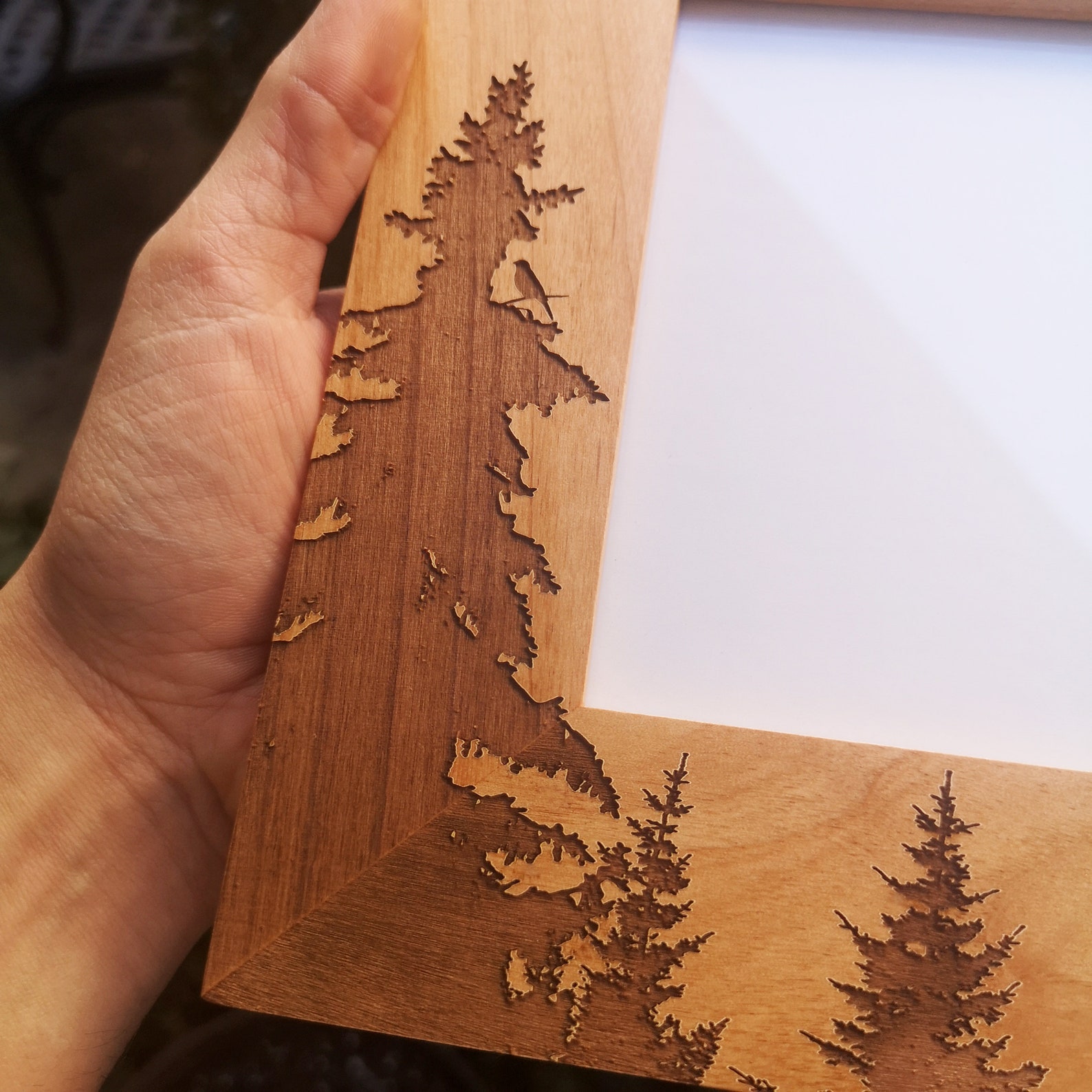 Custom Engraved Wood Picture Frame Personalized With Your - Etsy