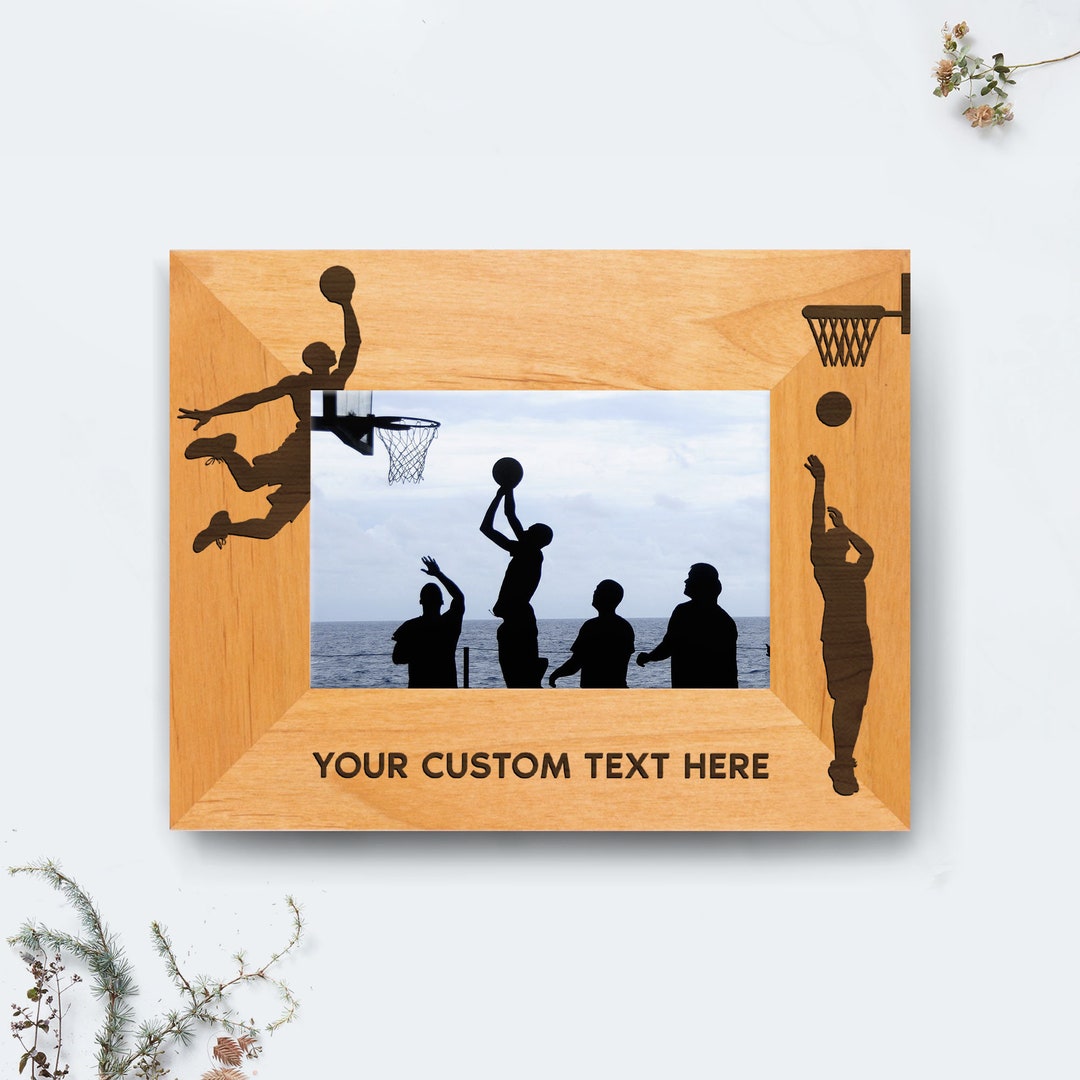 Personalized Basketball Picture Frame Engraved 4x6/5x7/8x10 Inches - Etsy