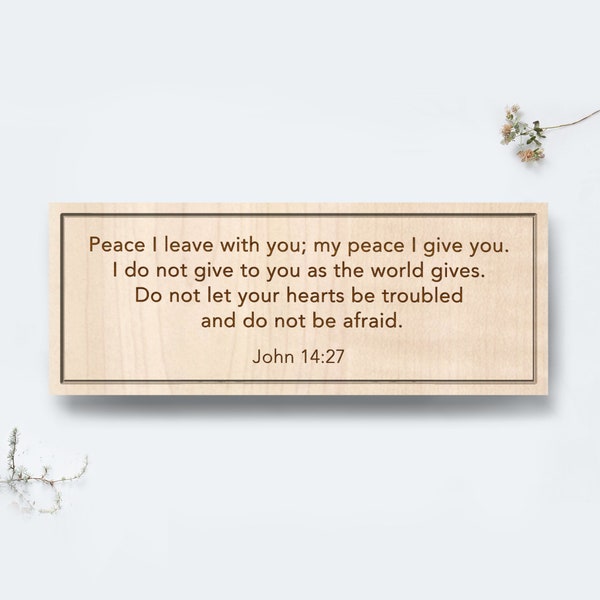 Bible Verse Plaque - Etsy