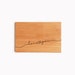 Personalized Real Wood Card Design: Custom Engraved With Your Text ...