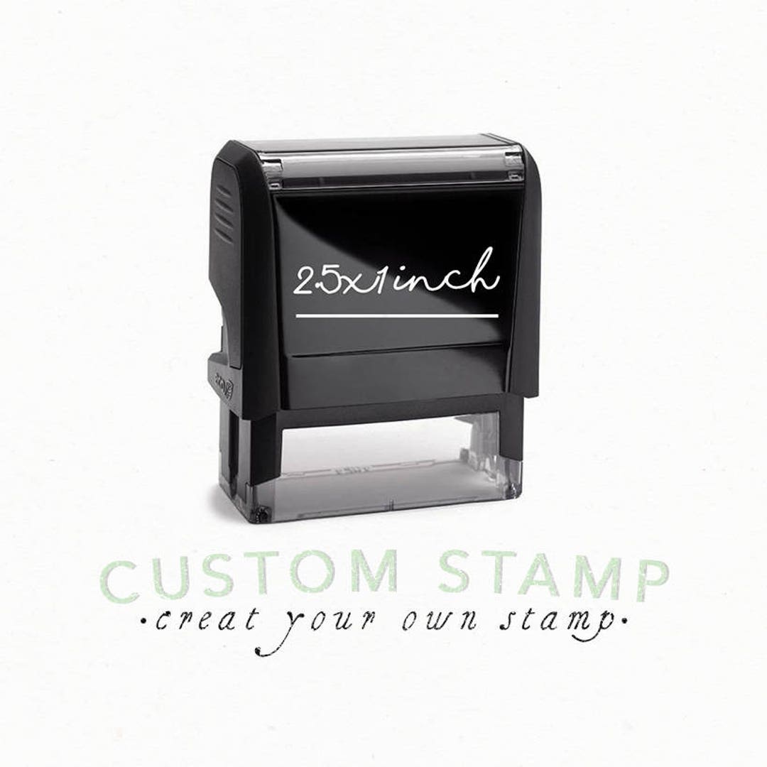 Custom Logo Self Inking Stamp, Design Your Own Address Stamp 2.5x1 ... Custom Logo Self Inking Stamp, Design Your Own Address Stamp 2.5x1 ...