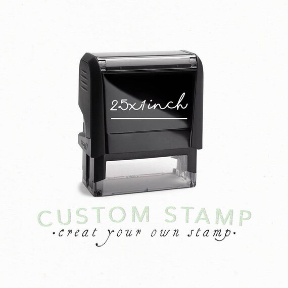 Custom Logo Self Inking Stamp Design Your Own Address Stamp | Etsy