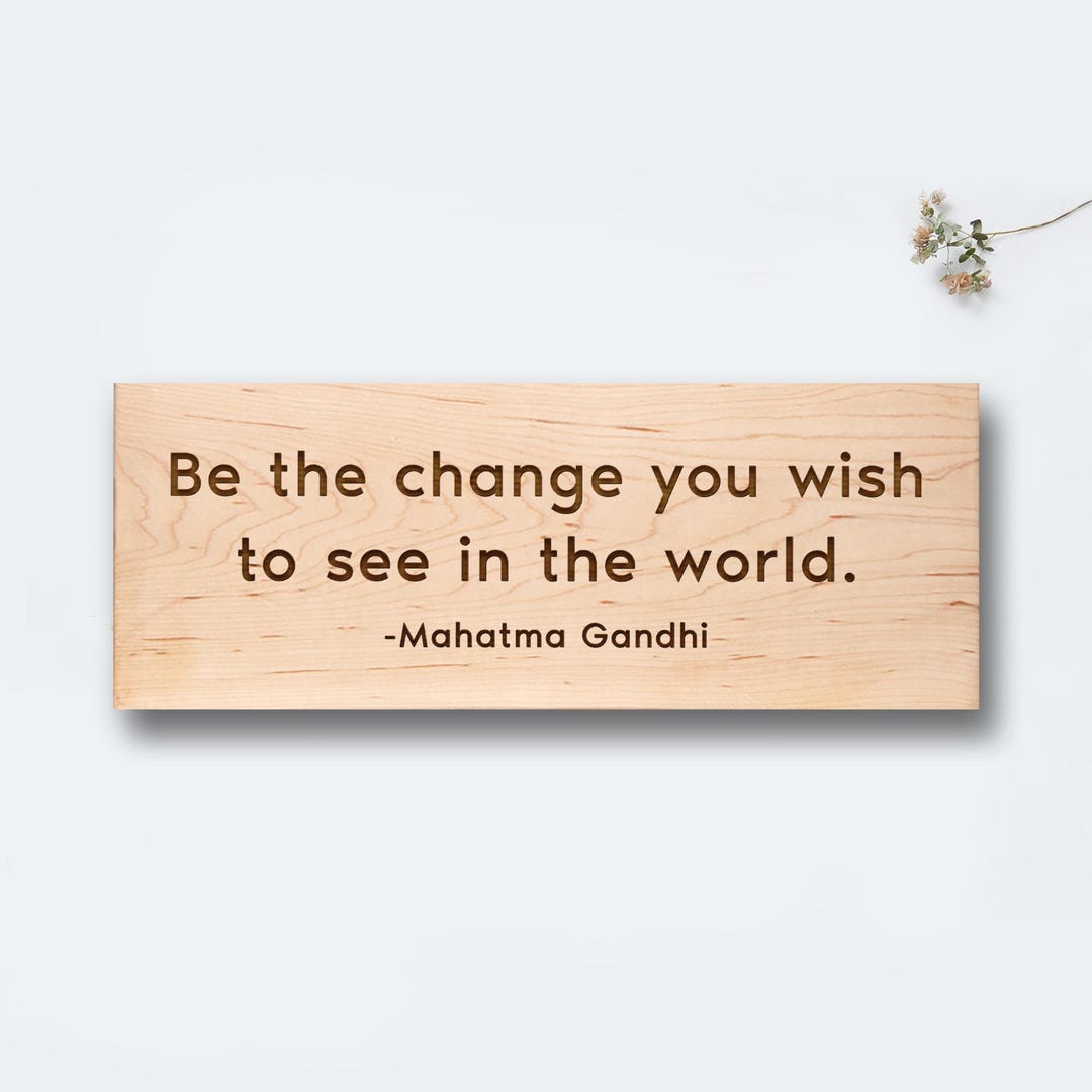 Custom Engraved Motivational Quote Sign, Personalized Inspirational ...