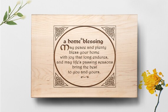 Engraved Prayer on Wood Housewarming Gift Prayer Gift for - Etsy