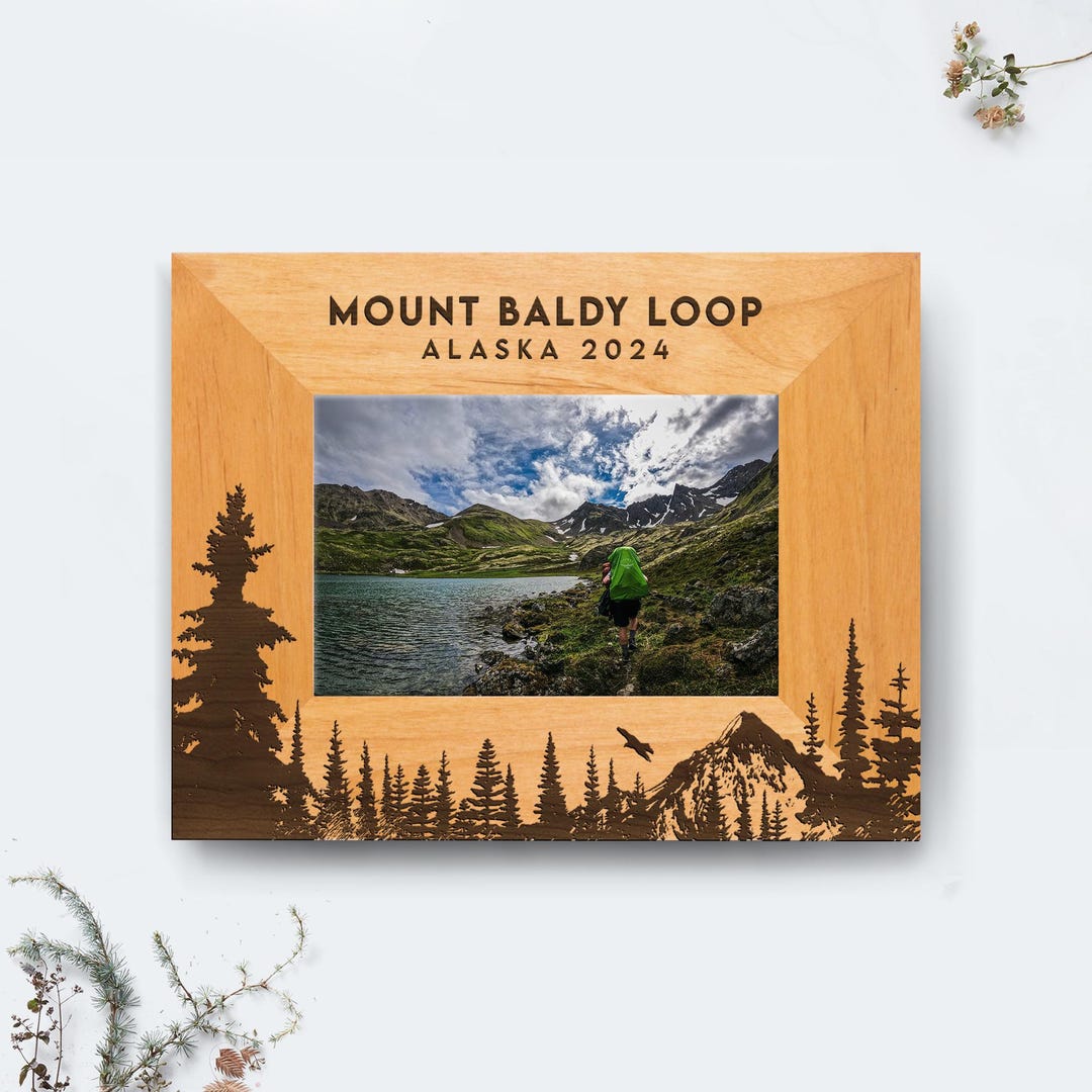 Personalized Alaska Picture Frame Engraved 4x6/5x7/8x10 Inches - Etsy