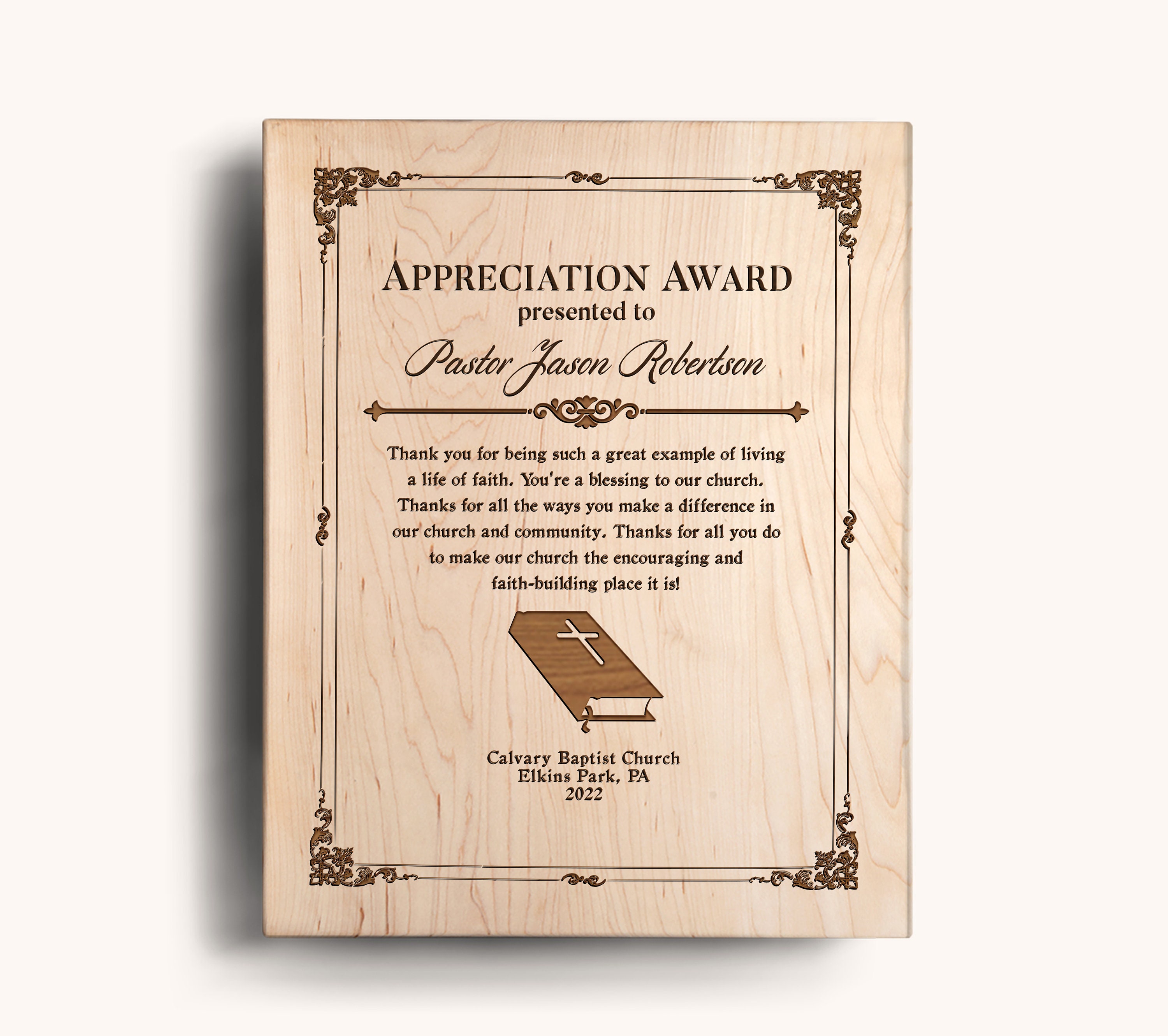 Pastor Appreciation Certificate Template