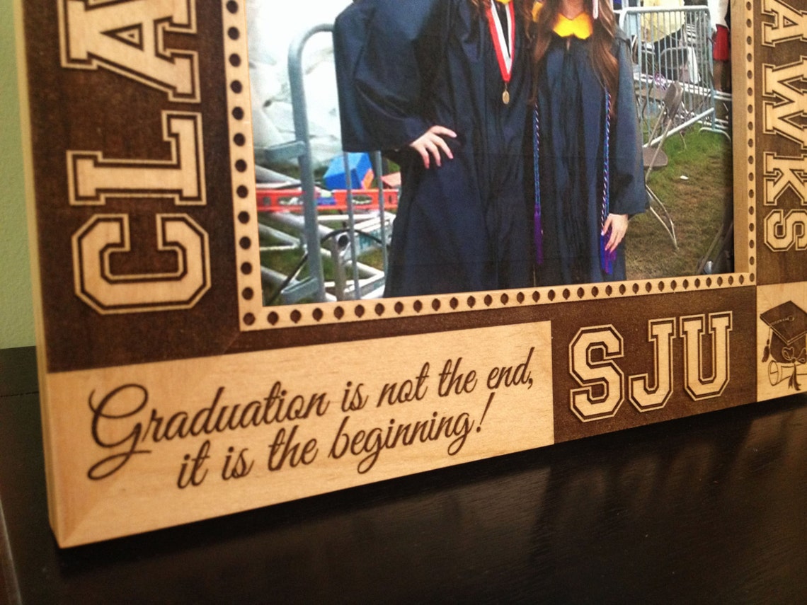 Personalized Graduation Picture Frame Engraved Custom High - Etsy