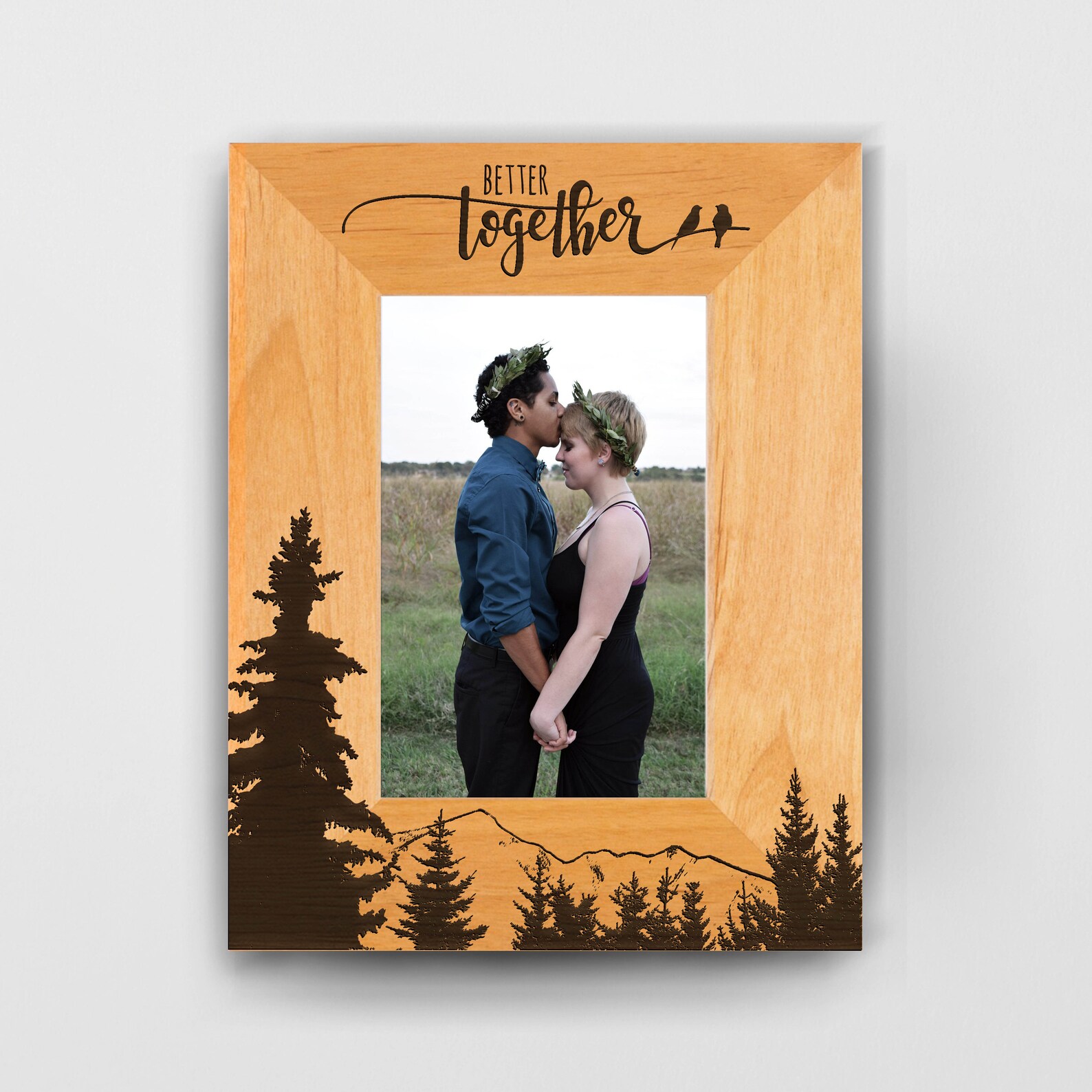 Engraved Wedding Photo Frame Better Together Gift With - Etsy