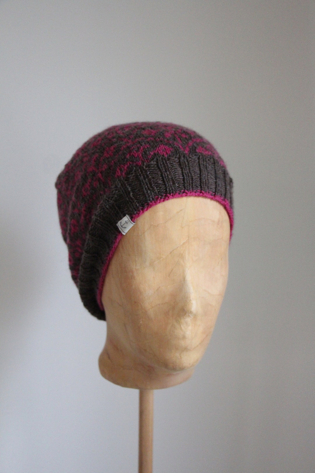 Cap With Fair Isle Pattern - Etsy