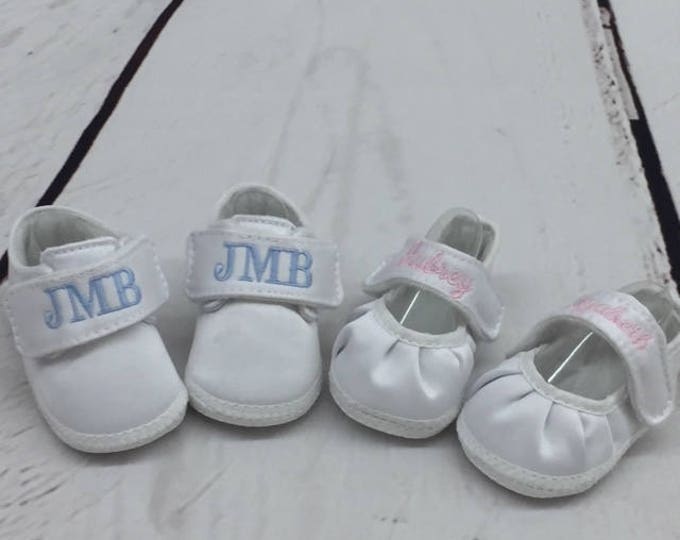 Monogrammed Baby Shoes - Etsy