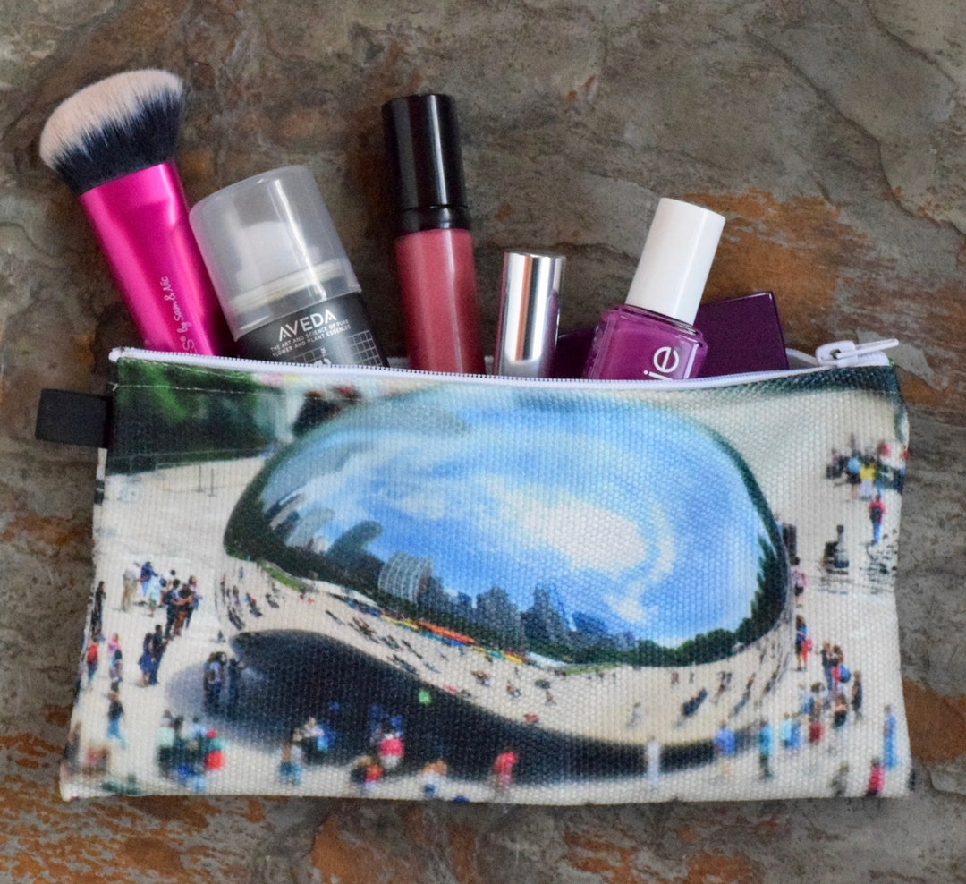 Accessory Pouch, Chicago Bean, Spring Break Accessory Bag, Travel ...