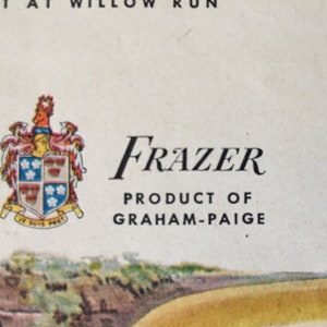 Frazer Car Ad, Frazer Name Gift, 1946 Car Original Car Ad for Rare Car ...
