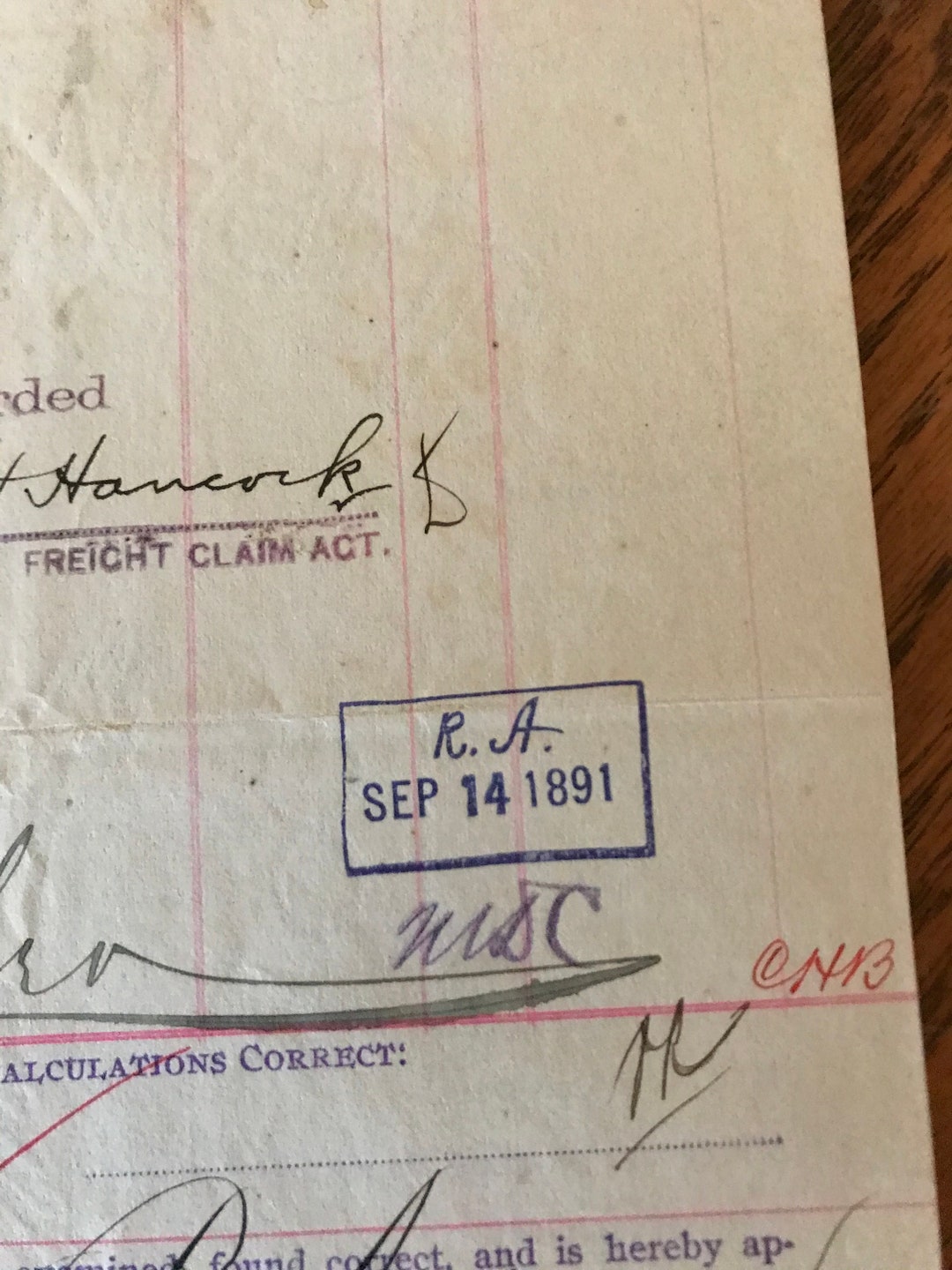 Christmas Gift Railroad Collector, Union Pacific Railway Bill for ...