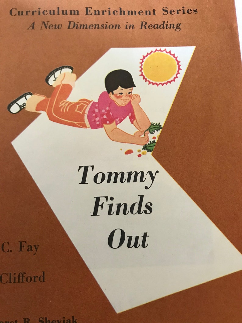 1965 Children's Reader tommy Finds Out - Etsy