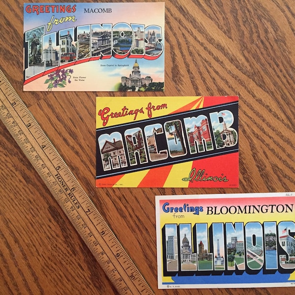 Big Letter Postcards - Etsy