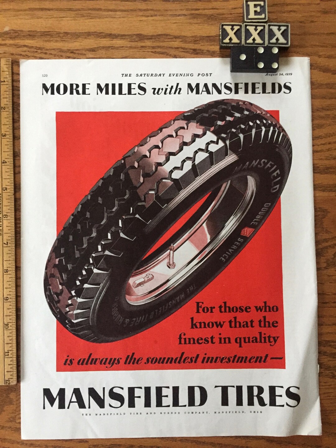 Tire Shop Decor: 3 Beautiful 1920s Auto Related Saturday Evening Post ...