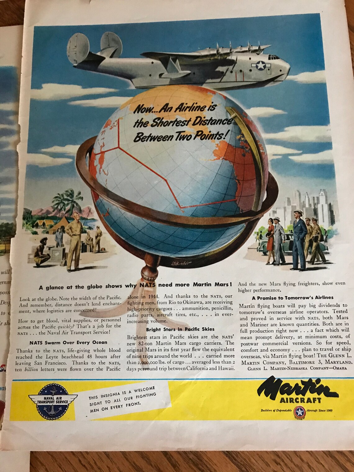 5 Vintage Ads With Globes 1940's Life Magazine Ads With | Etsy