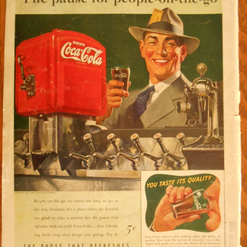 Coca Cola Ad - Etsy