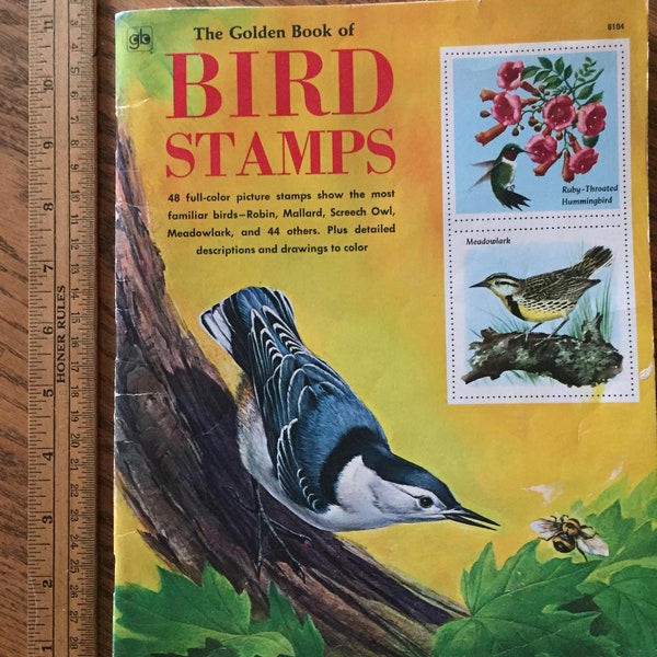 Vintage Bird Book - Etsy