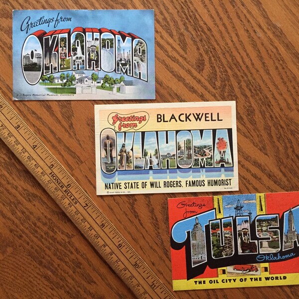 Big Letter Postcards - Etsy