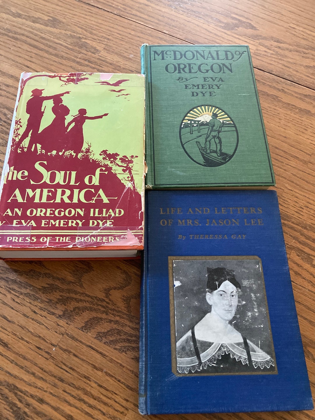 Set of 3 Old Oregon Books, Vintage Northwest Book Decor, Oregonian Home ...
