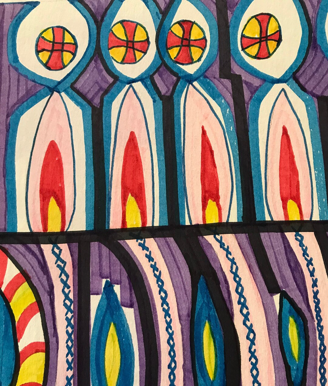 Nun's Original Artwork, devotion in Colour Benedictine Sister Carmel ...