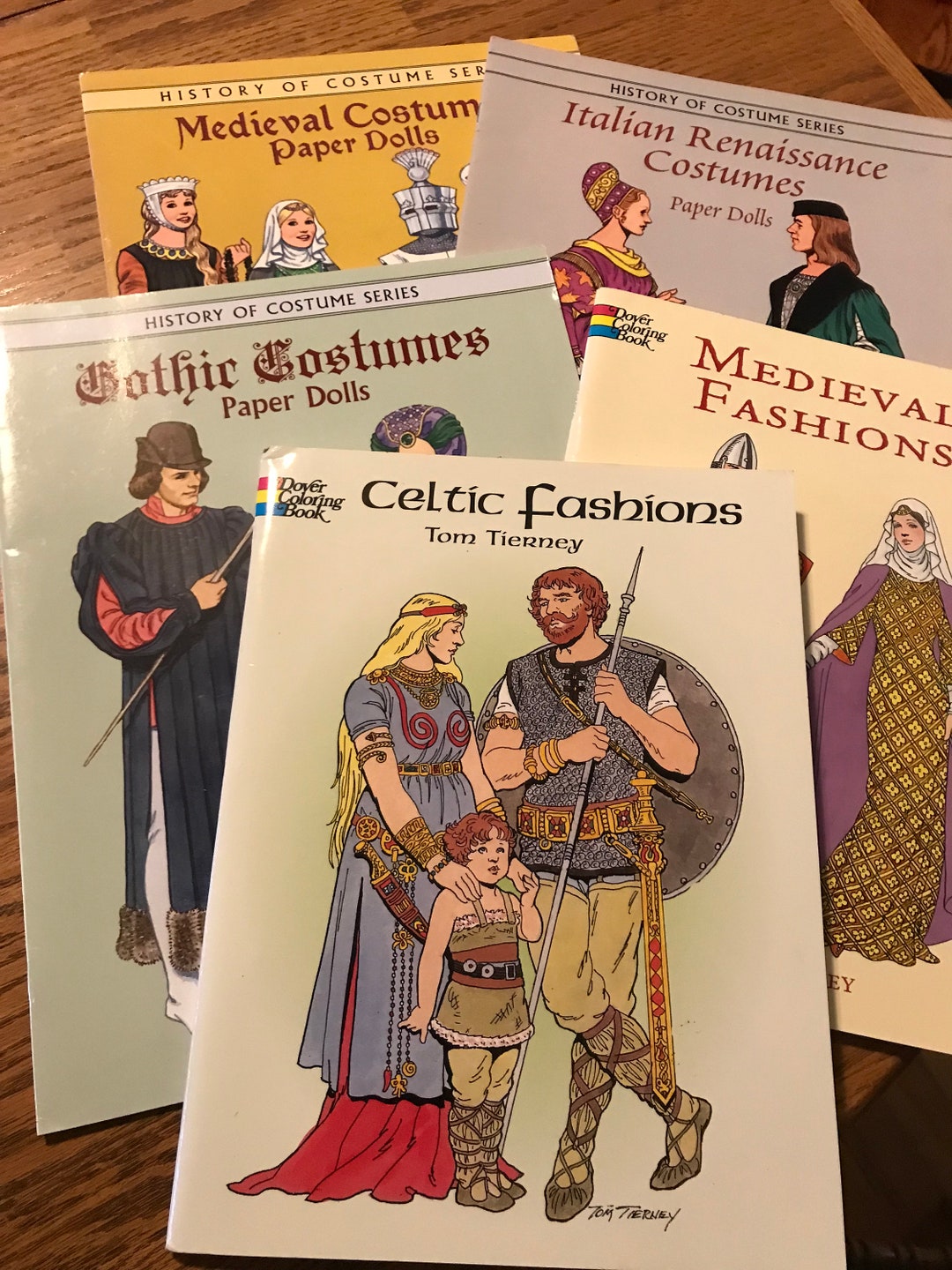 Set of 5 Books With Medieval Costume Ideas and Styles, the Society for ...