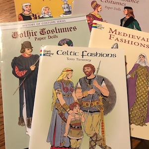 Set of 5 Books With Medieval Costume Ideas and Styles, the Society for ...