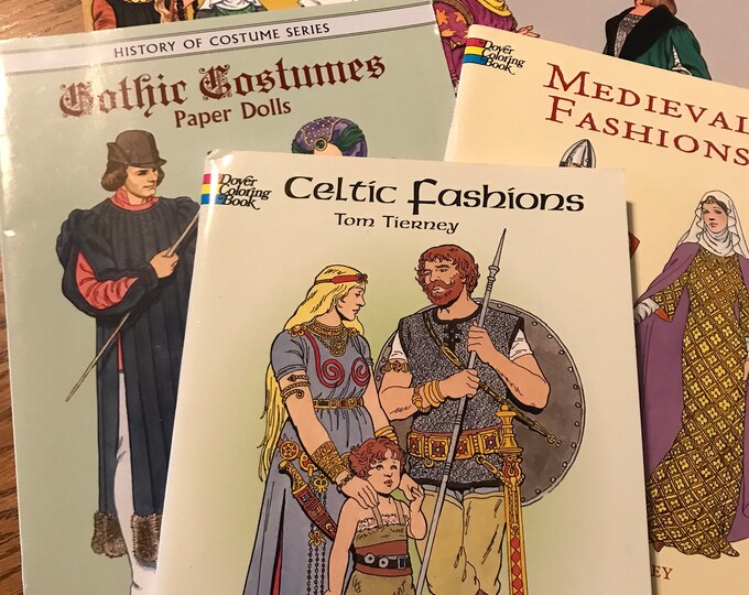 Set of 5 Books With Medieval Costume Ideas and Styles, the Society for ...
