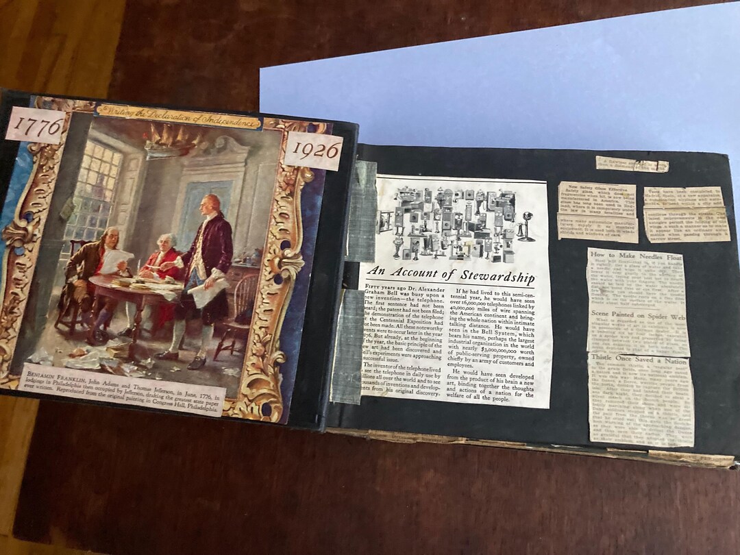 Unique 1920's SCRAPBOOK of Pictures, Articles, Programs, Made by A ...