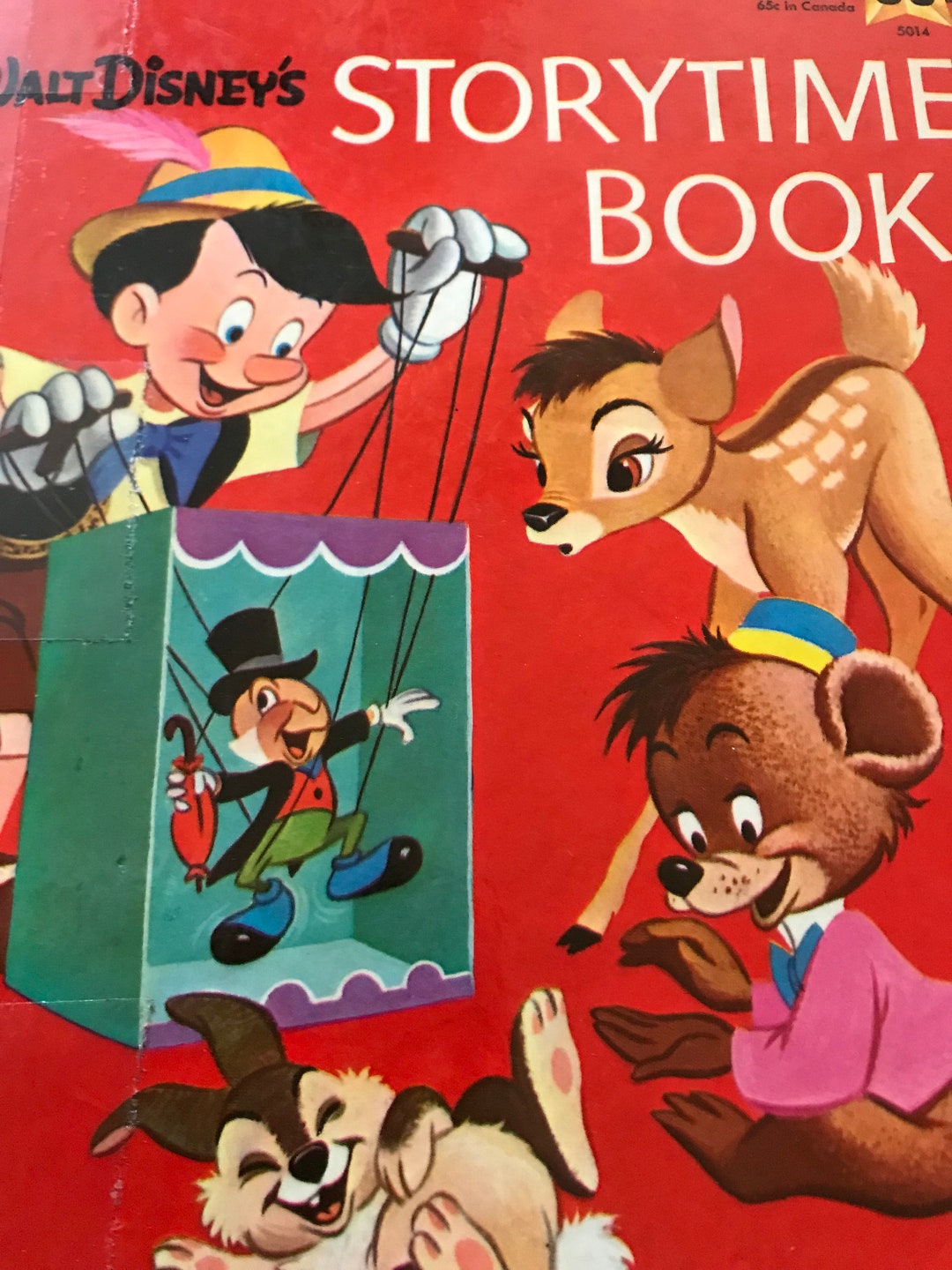 A Giant Little Golden Book Walt Disney's "storytime Book" 1958 BAMBI ...