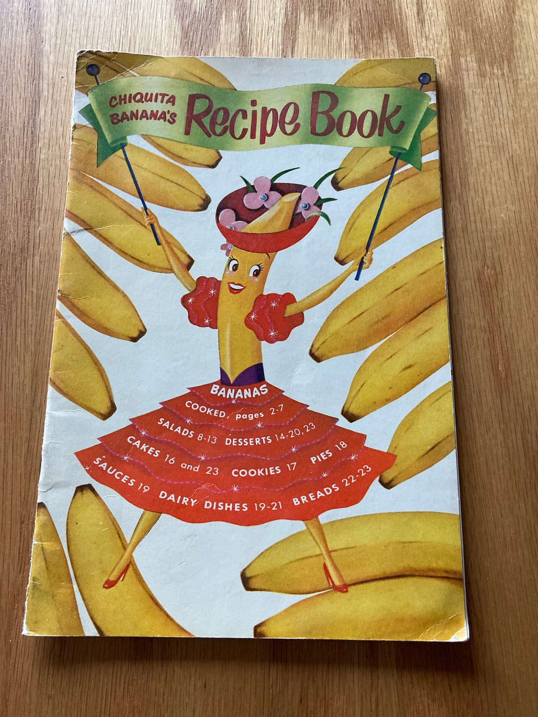 FOR BANANA LOVERS chiquita Banana's Recipe Book, 1950 Promotional ...