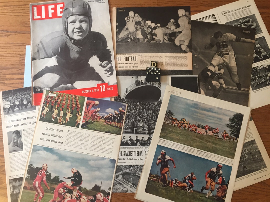 Non-college Football in the 1930s and 1940s 9 Articles From - Etsy