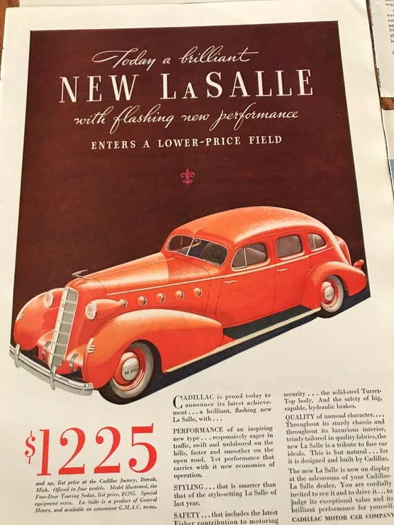1930s Car Ads