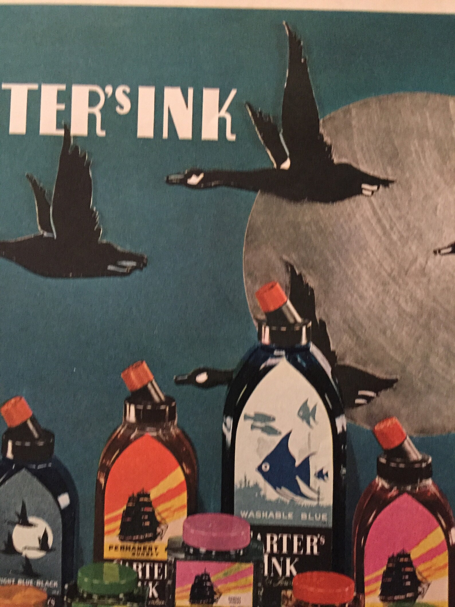 Vintage Carter's Ink Ad Flying Geese in 1937 Carter's | Etsy