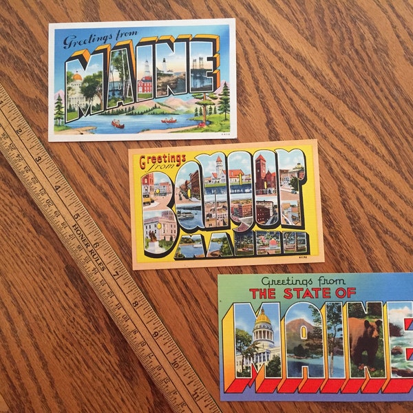 Big Letter Postcards - Etsy