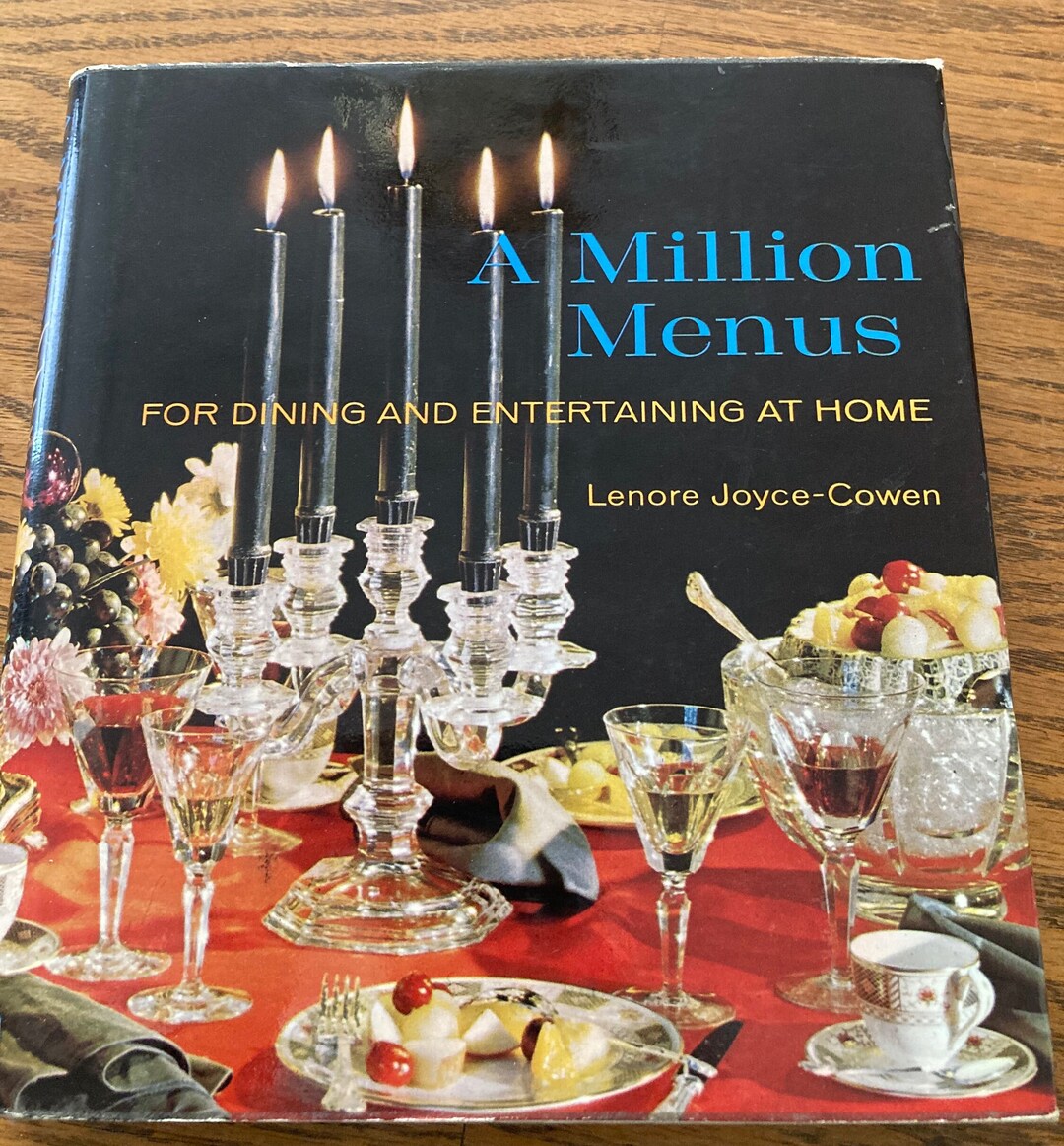 Vintage 1960s Dinner Party, Kitchen Decor a Million Menus Split-page ...