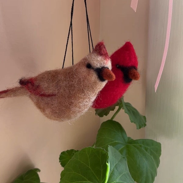 Cardinal Felt Ornament - Etsy