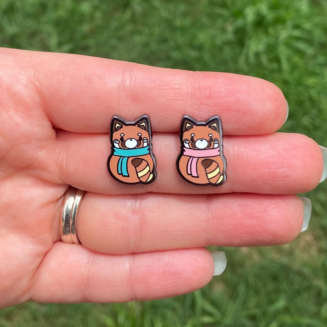 Mini Red Panda Hard Enamel Pin - Etsy