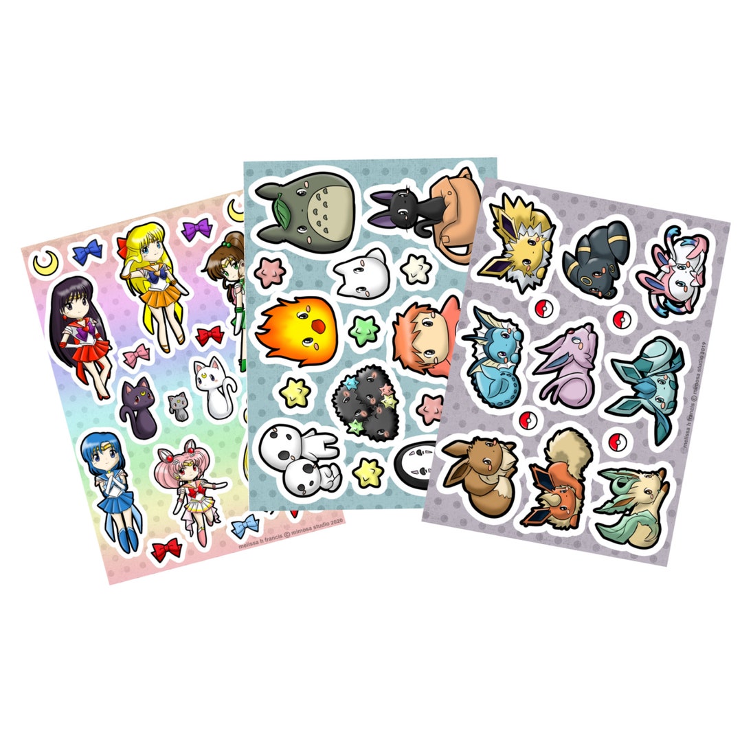One 3.5x5 Fan Art PAPER Sticker Sheet - Etsy
