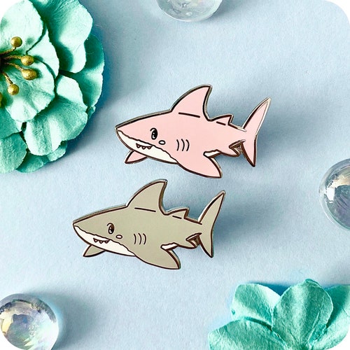 Pool Shark Hard Enamel Pin Shark Pin Rubber Ducky Pin Cute - Etsy