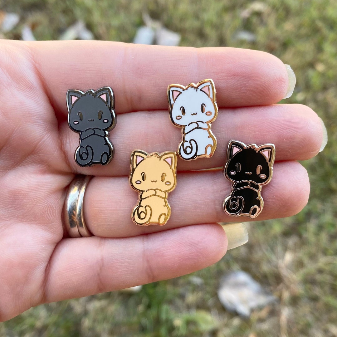 SALE Minor Defects and Seconds Mini Kitty Hard Enamel Pin - Etsy