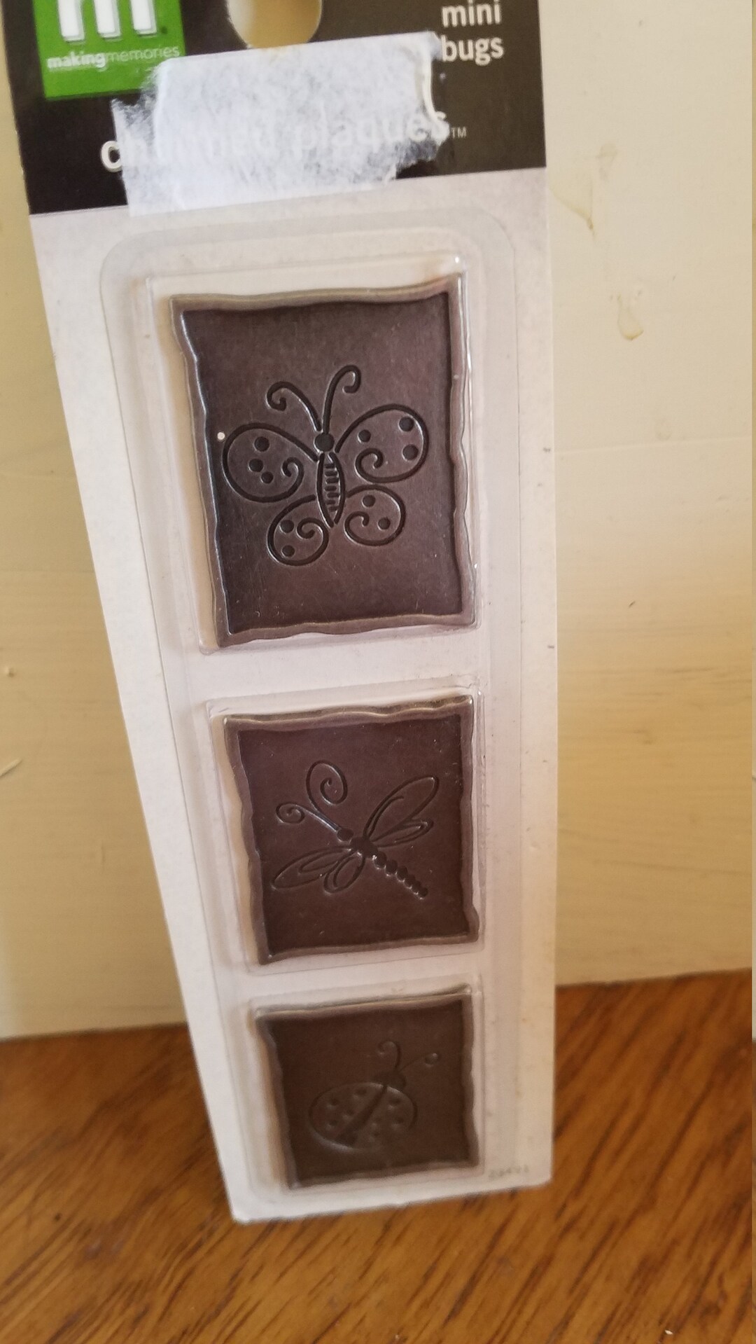 Vintage Mini Metal Plaques, Lady Bug, Dragon Fly and Butter Fly - Etsy